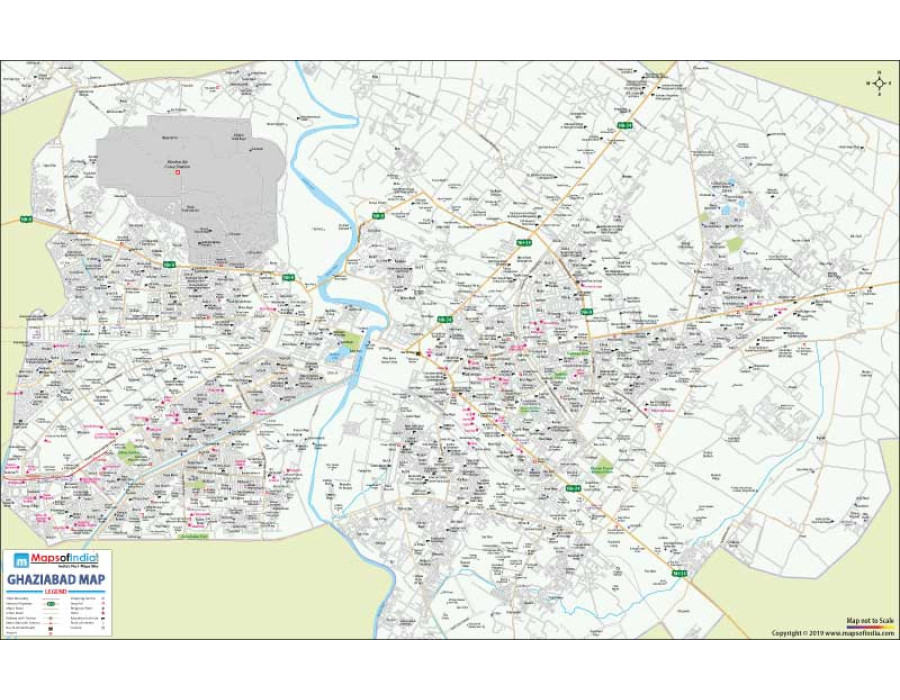 Buy Ghaziabad Detailed City Map