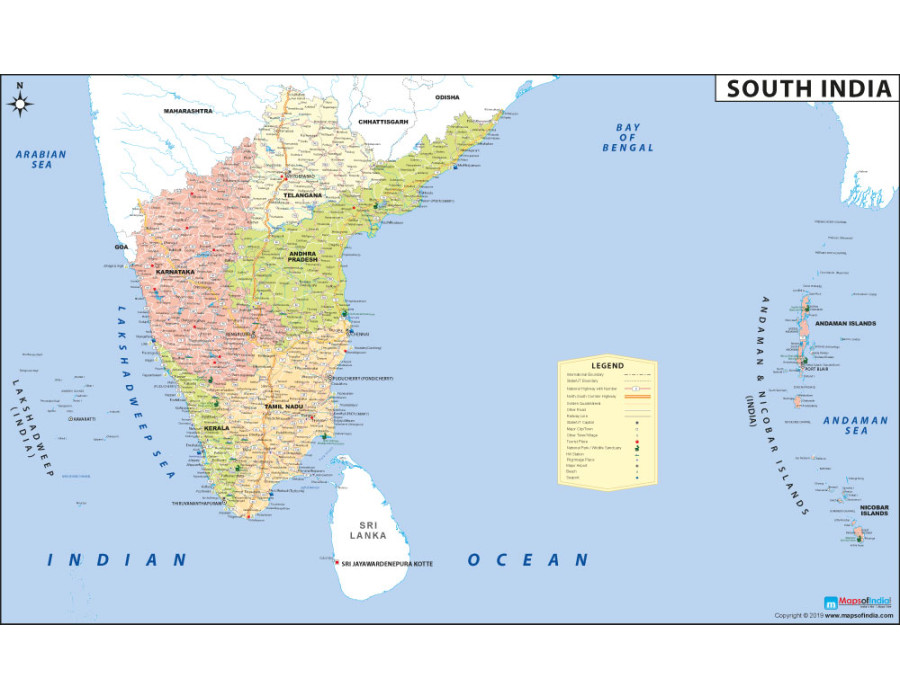 Buy South India Map